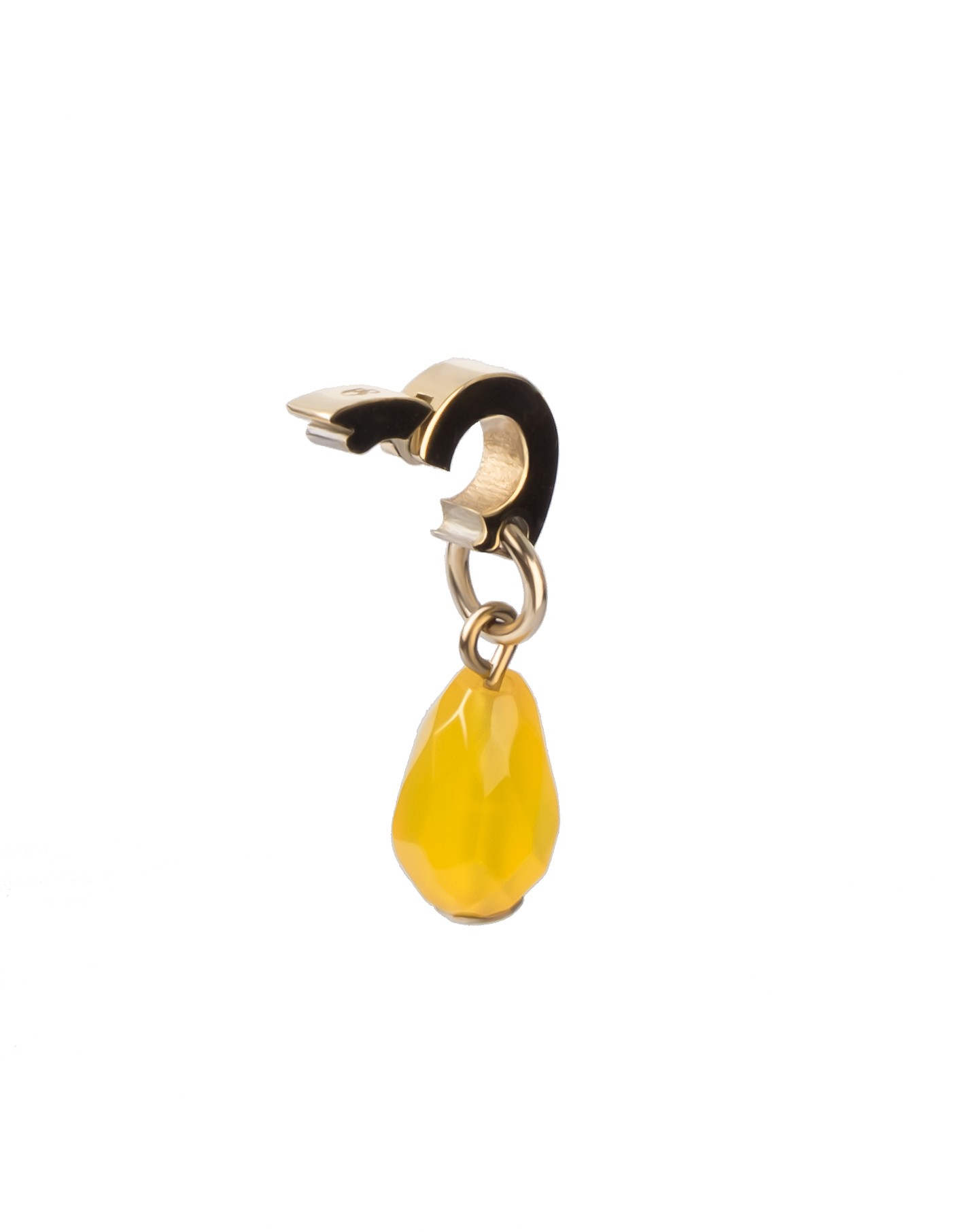 PIXIE DUST - YELLOW AGATE DROP - Bettencourt Creative Jewellery width="69.5px" height="118.5px"